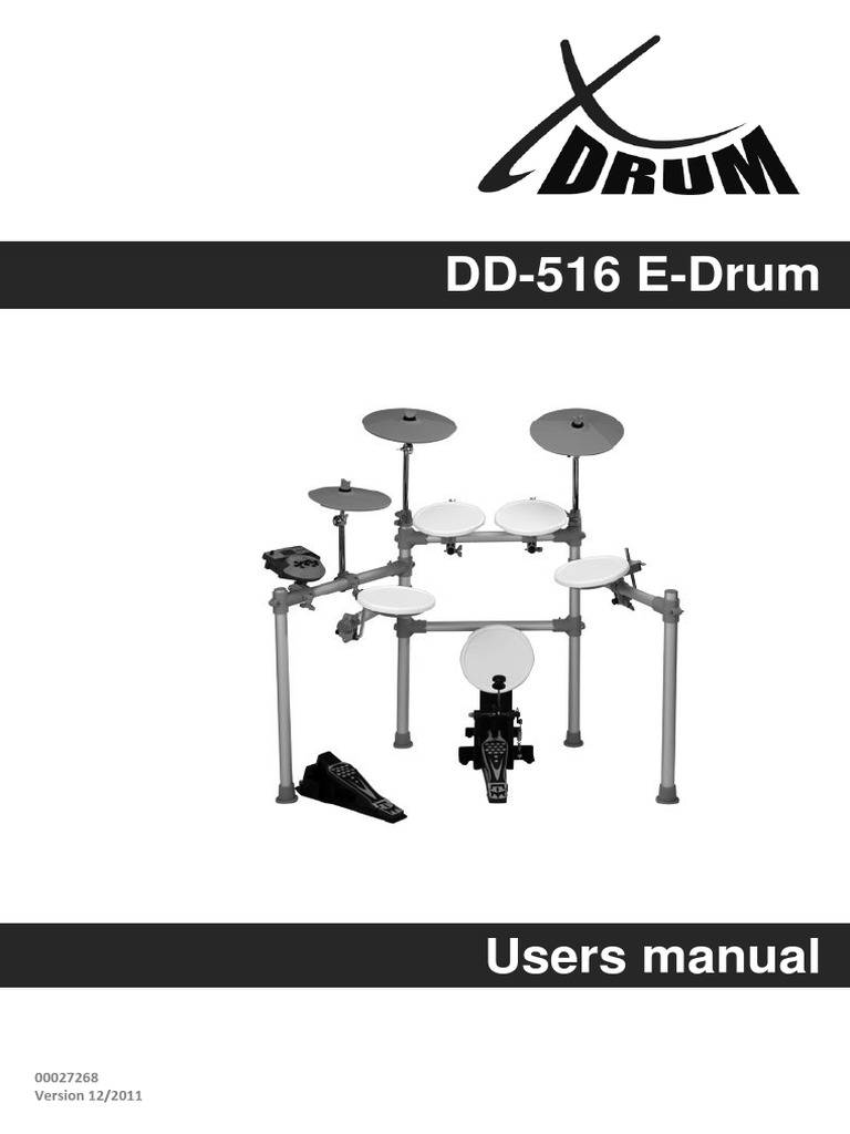 Medeli Dd516 English User Manual | PDF | Drum Kit | Usb