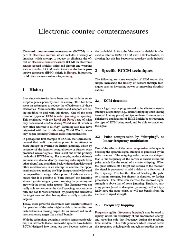 Understanding Electronic Counter-Countermeasures | PDF ...