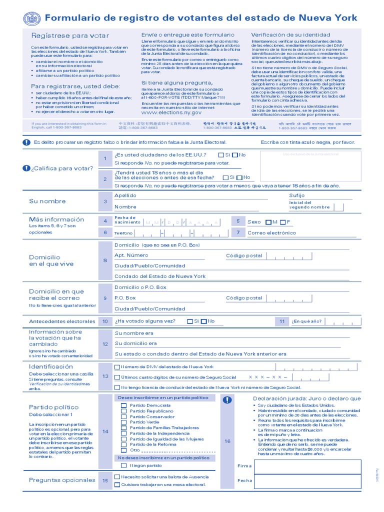 Spanish Vote Form | PDF | Partidos políticos | Votación