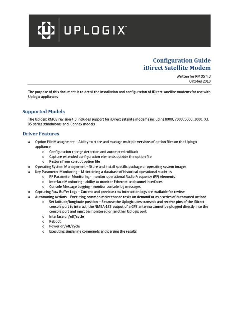 Configuration Guide - IDirect 4.3 | PDF | Booting | Operating System