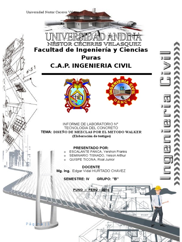 Diseño de Concreto Metodo Walker | PDF | Hormigón | Cemento