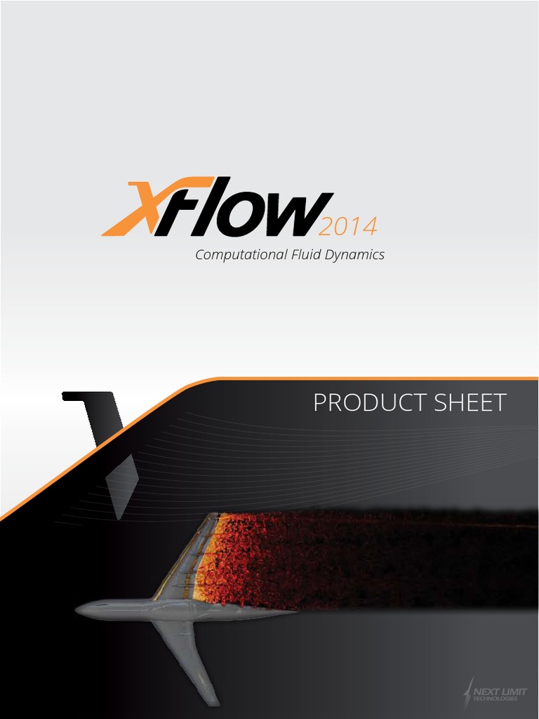 XFlow Product Sheet 2014 | PDF | Computational Fluid Dynamics | Fluid Dynamics