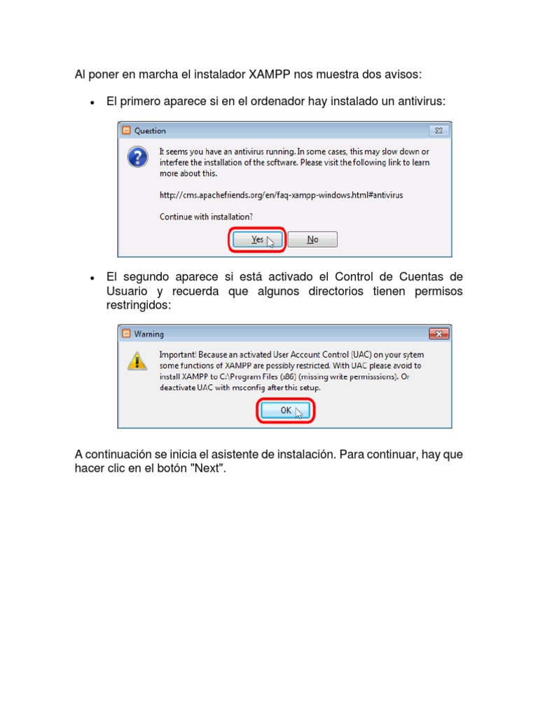 Instalar Xampp PDF | Descargar gratis PDF | Cortafuegos (informática ...