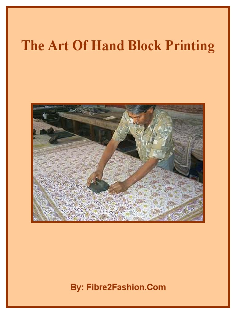 Hand Block Printing Techniques in India | PDF | Textiles | Dye