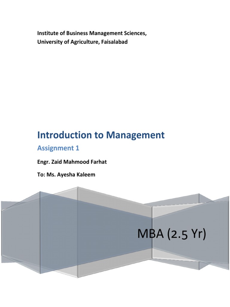 Introduction To Management | PDF | Economies | Investing