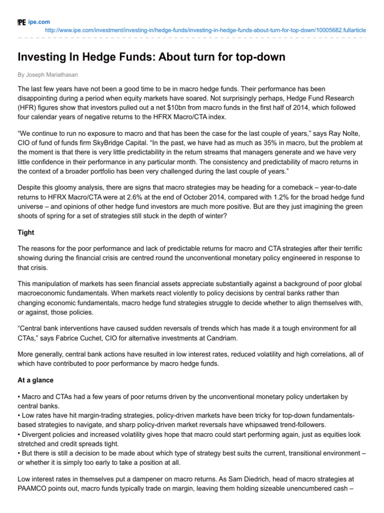 Trend Following With Managed Trendfutures | PDF | Hedge Fund ...