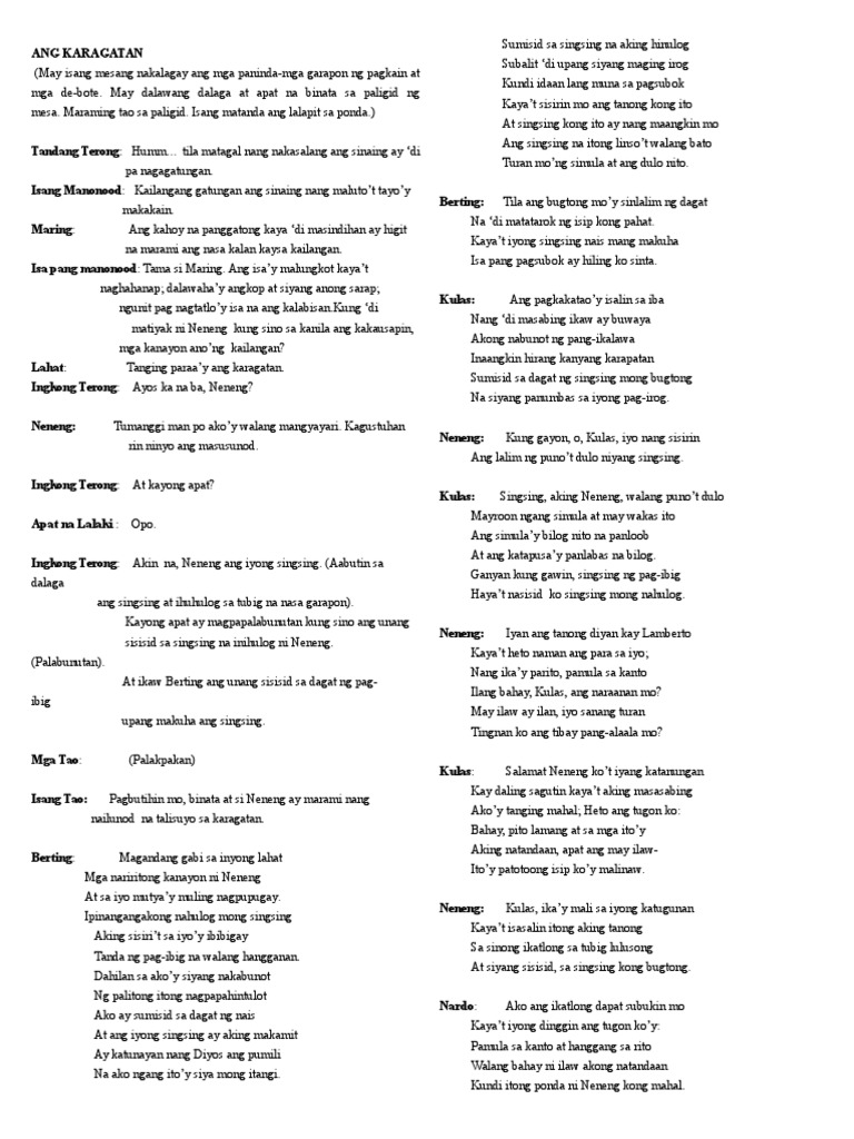 Tulang Pantanghalan | PDF