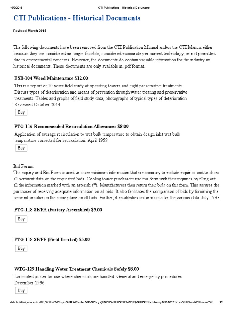 CTI Publications - Historical | PDF | Nature