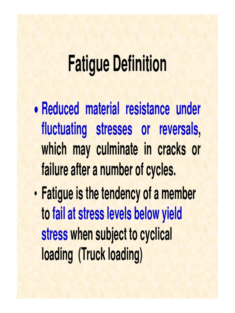 Fatigue Definition | PDF | Fatigue (Material) | Fracture