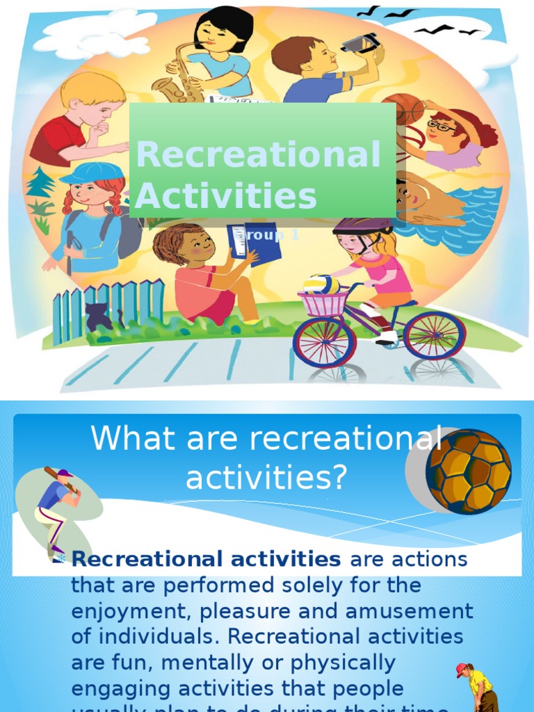 Importance of Recreational Activities | PDF