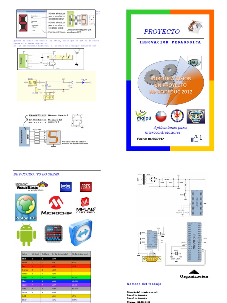 Proton - Mi Primer Programa Con Leds PDF | PDF | Microcontrolador Pic | Microcontrolador