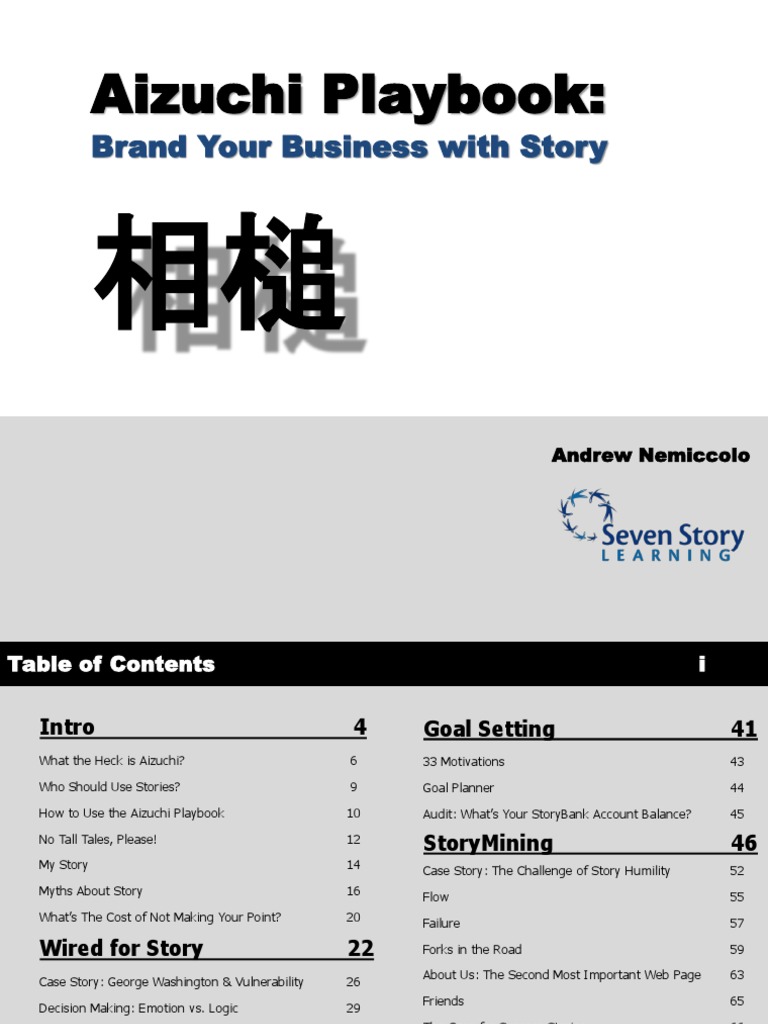 Aizuchi Playbook | PDF | Expert | Motivation