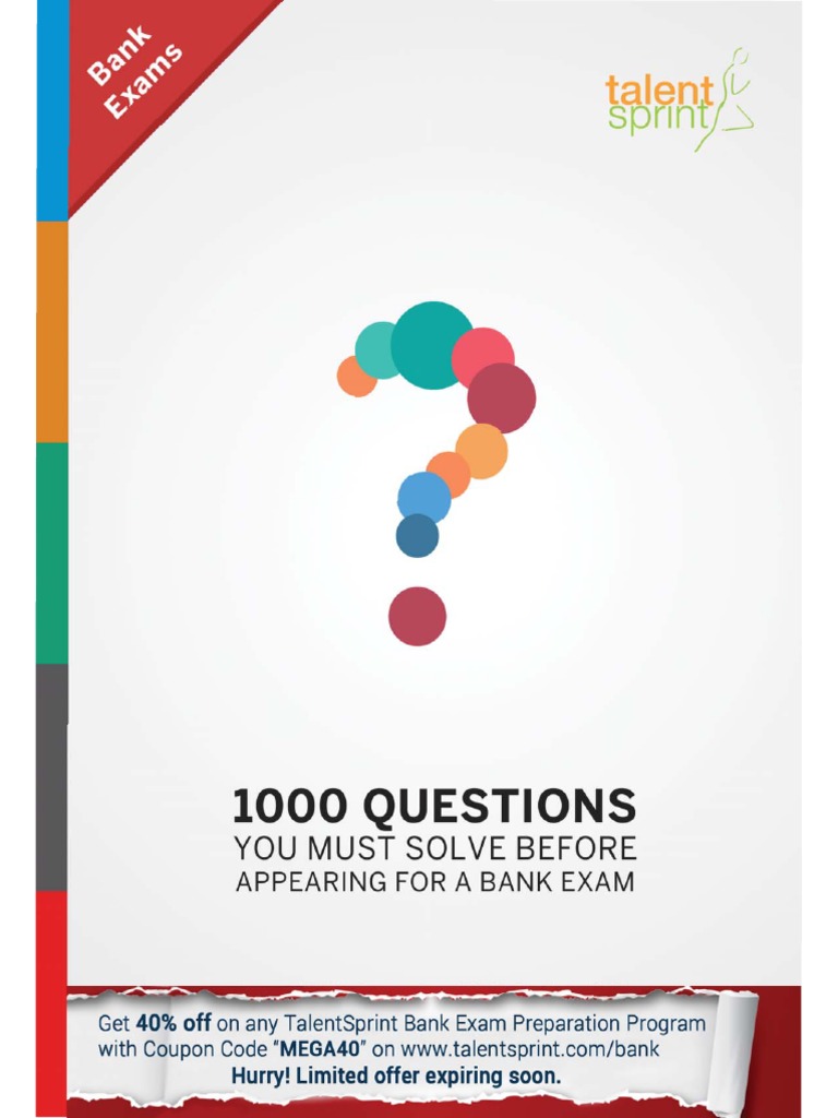 1000 Questions Related To Banking | PDF | Interest | Prices