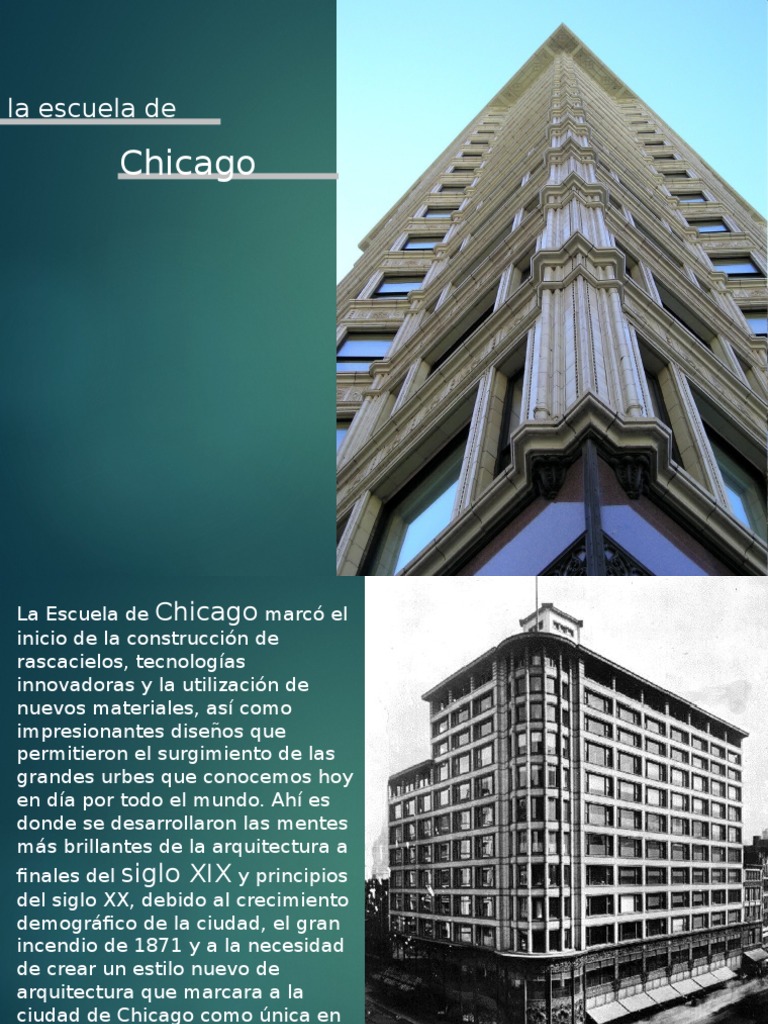 Escuela de Chicago Resumen | PDF | Diseño arquitectonico | Arquitectura