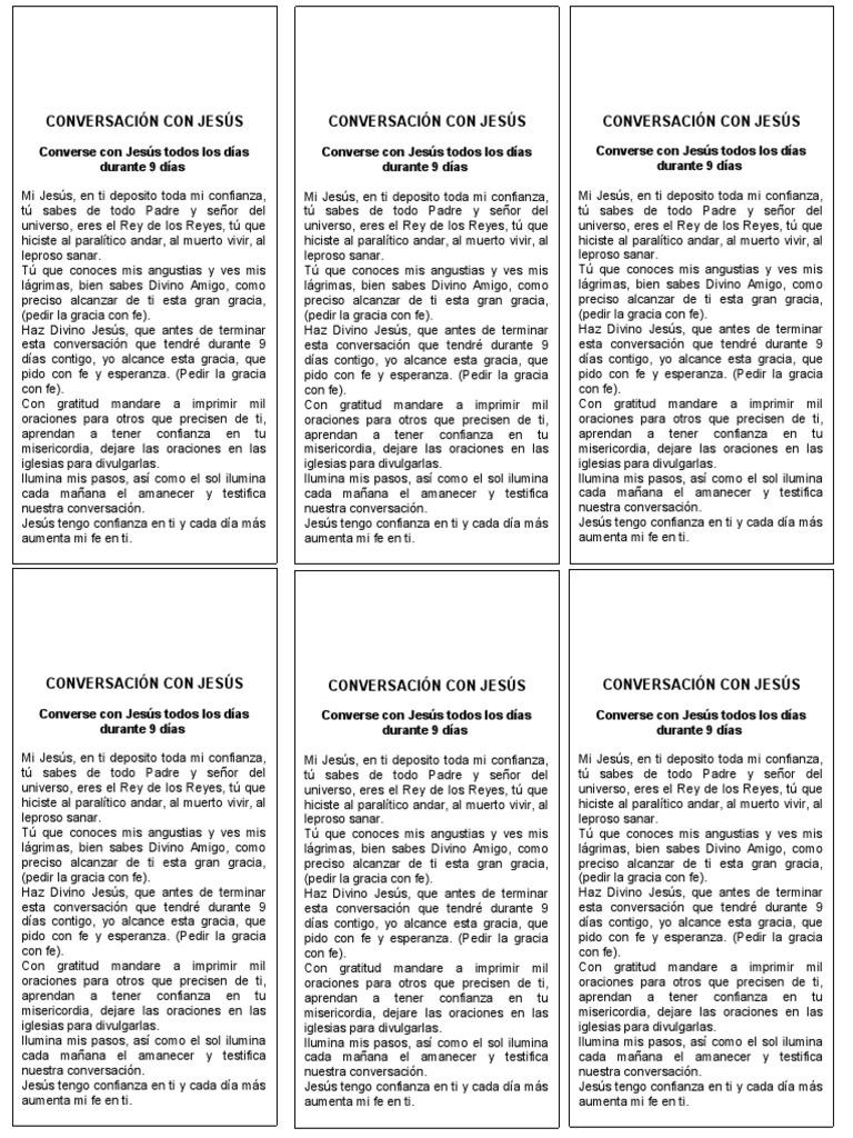 Conversacion Con Jesús | Oración | Jesús