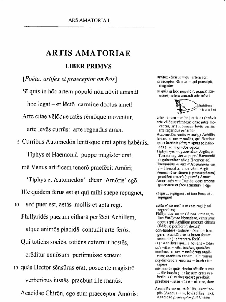 Ovidii Ars Amatoria | PDF