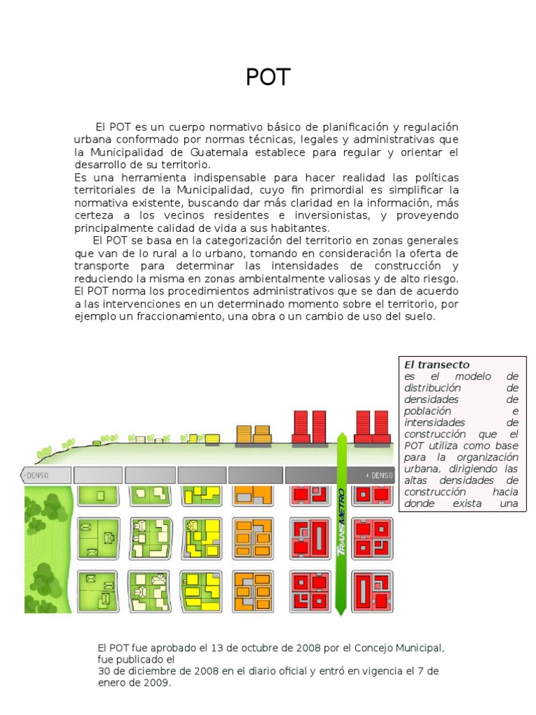 Guía del POT del Municipio de Guatemala | PDF | Guatemala | Gobierno local