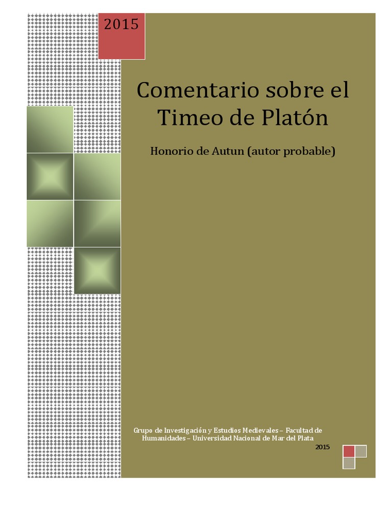Comentario sobre el Timeo de Platón | PDF | Platón | Justicia