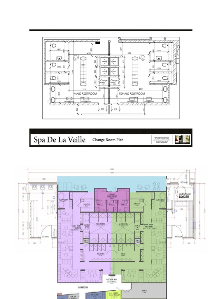 Locker Room Floor Plan | PDF | Technical Drawing