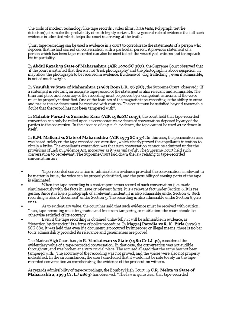 Telephone Tapping Cases | PDF | Polygraph | Government Information