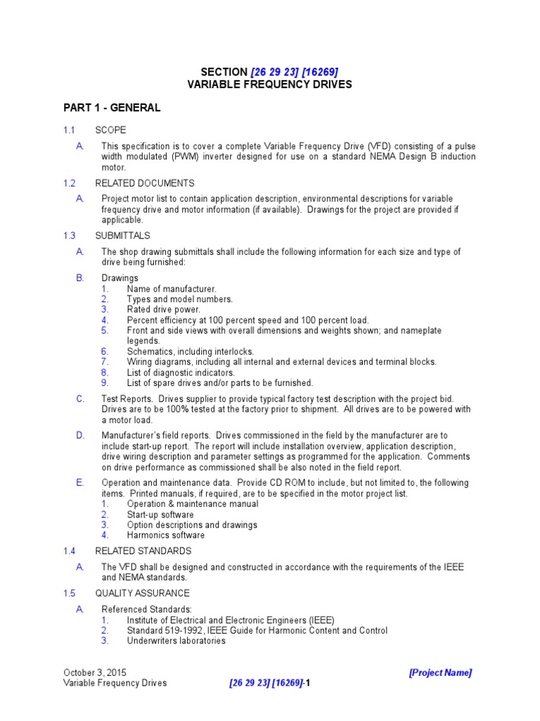 26 29 23 Drives Sed | PDF | Electrical Components | Manufactured Goods