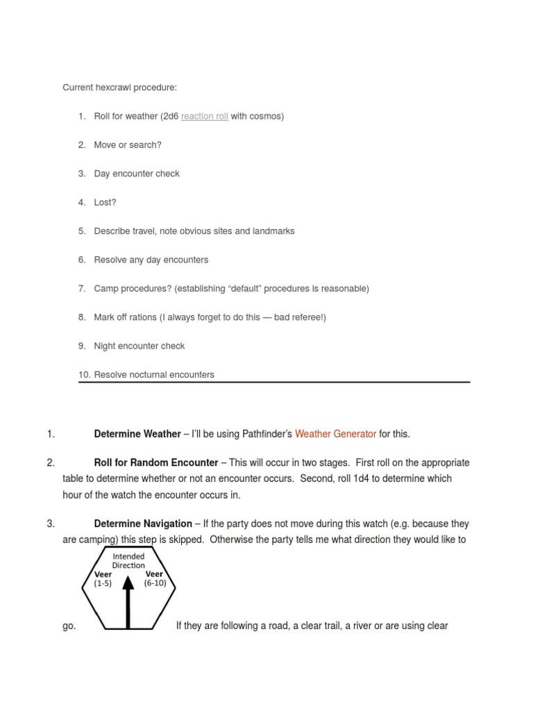 A Detailed System for Exploring the Wilderness through Hexcrawling and Random Encounters | PDF ...