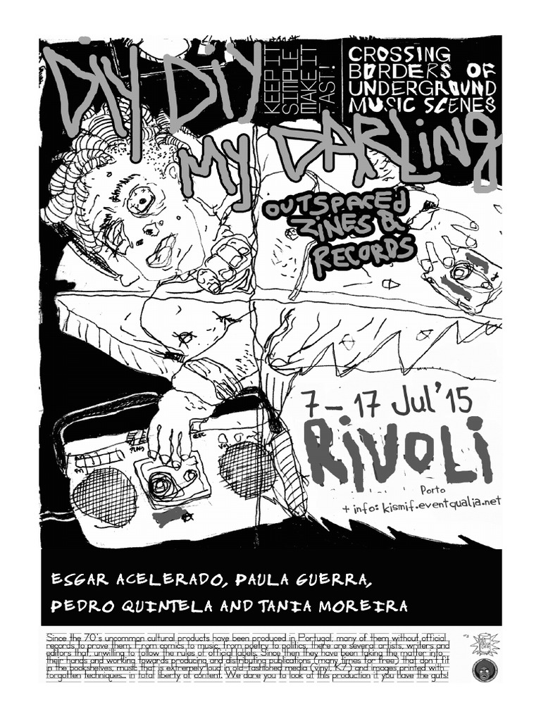 Fanzine DIY DIY My Darling at Rivoli. Outspace Zines & Records | PDF ...