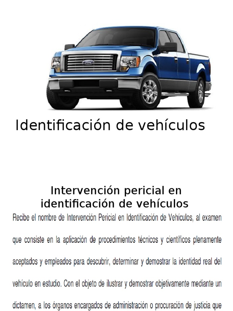 Identificación de Vehículos