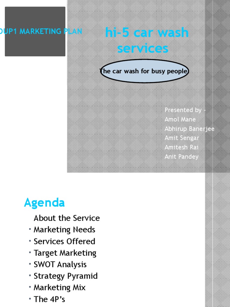 Hi5 Car Wash Marketing Strategy Overview | PDF | Pricing | Marketing