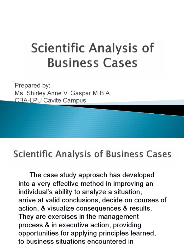 Business Case Analysis Guide | PDF | Cognitive Science | Psychological ...