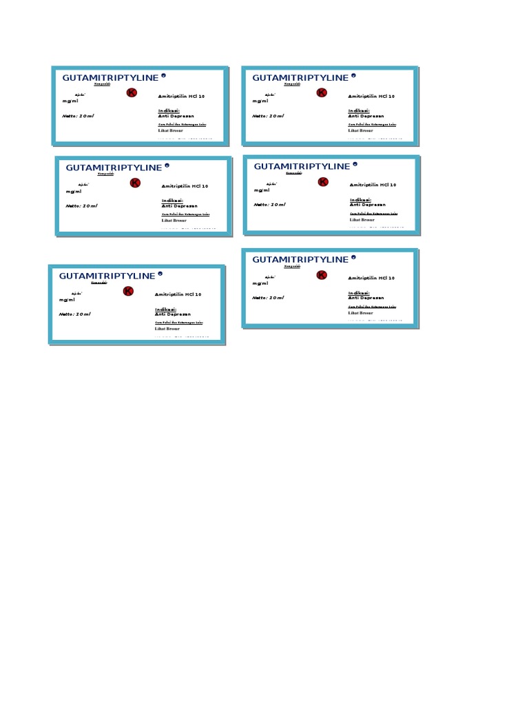 Etiket Injeksi VIAL | PDF