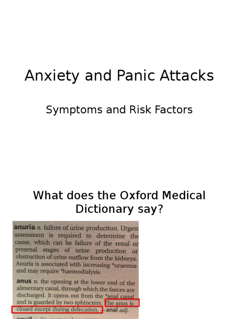 Anxiety and Panic Attacks: Symptoms and Risk Factors | PDF | Anxiety ...