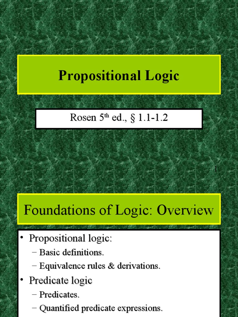 Propositional Logic: An Introduction to Operators, Truth Tables, and ...