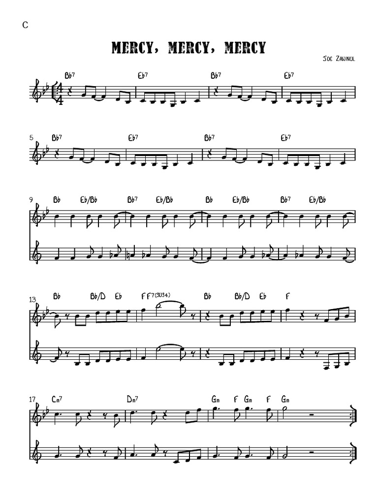 Mercy, Mercy, Mercy | PDF