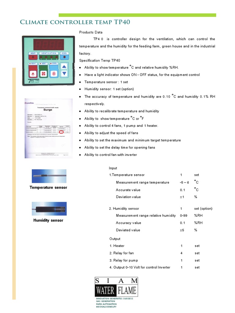 Temp TP40 | Download Free PDF | Relay | Humidity