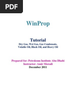 CMG WinProp Tutorial PDF | PDF | Phase (Matter) | Phase Diagram