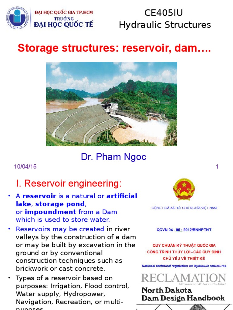 Lecture 2 Storage Structures Reservoir | PDF | Reservoir | Sediment