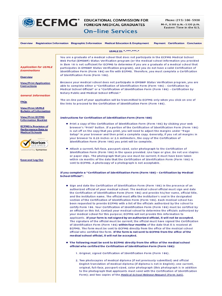 Form 186 Instructions | United States Medical Licensing Examination ...