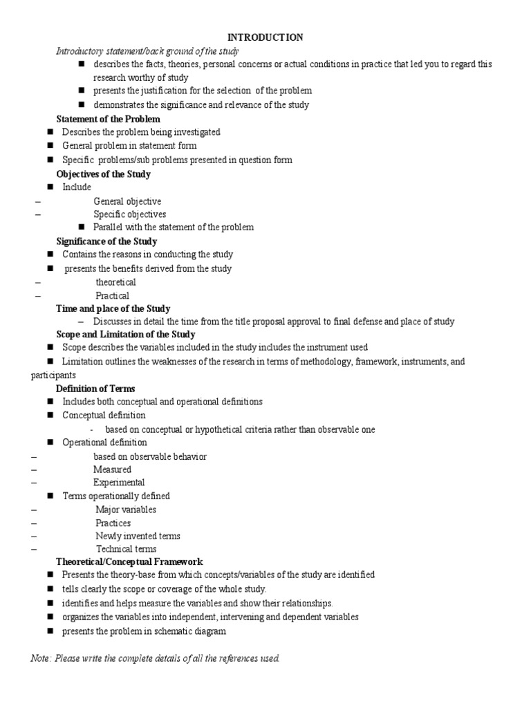 Sections of Introduction | PDF