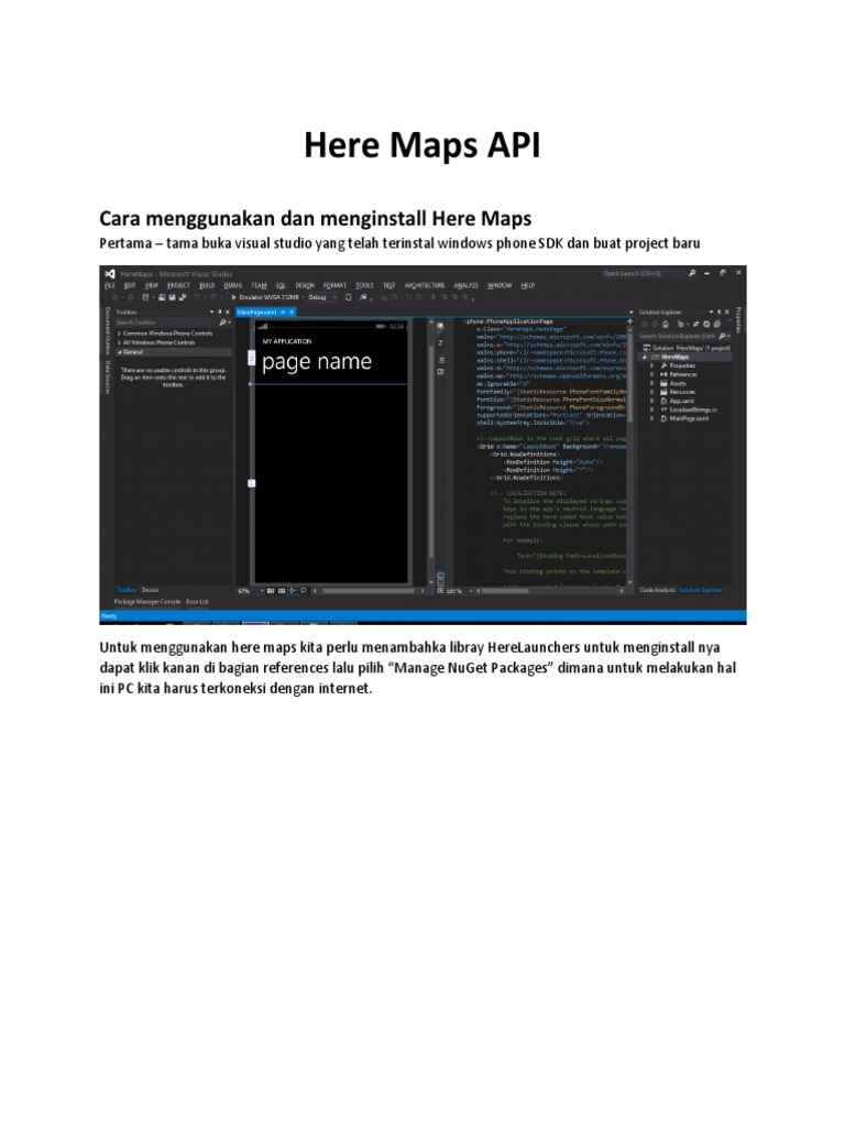 Cara Menggunakan Here Maps API | PDF Cara Menggunakan Here Maps API | PDF