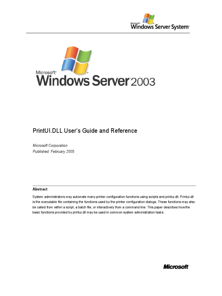 Print U I Users Guide | PDF | Microsoft Windows | Windows Nt