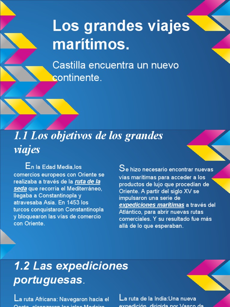Las Grandes Expediciones Marítimas | PDF | Cristobal colon | Exploración