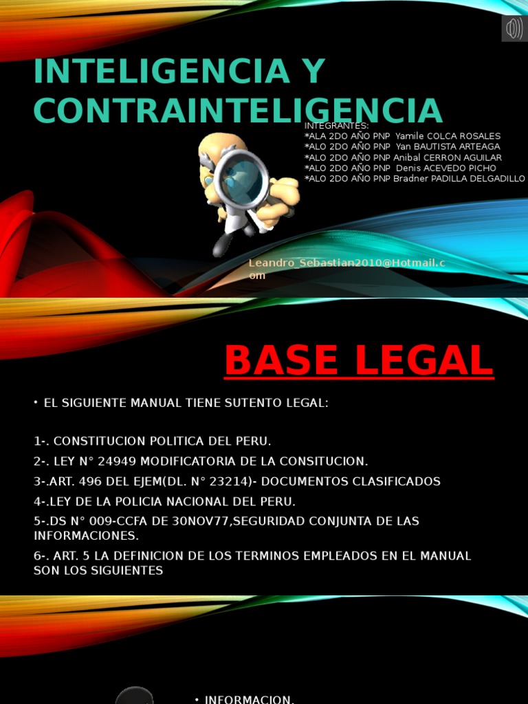 Inteligencia y Contrainteligencia | PDF | Conocimiento | Inteligencia