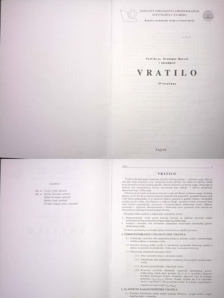 Z. Horvat - Vratilo | PDF