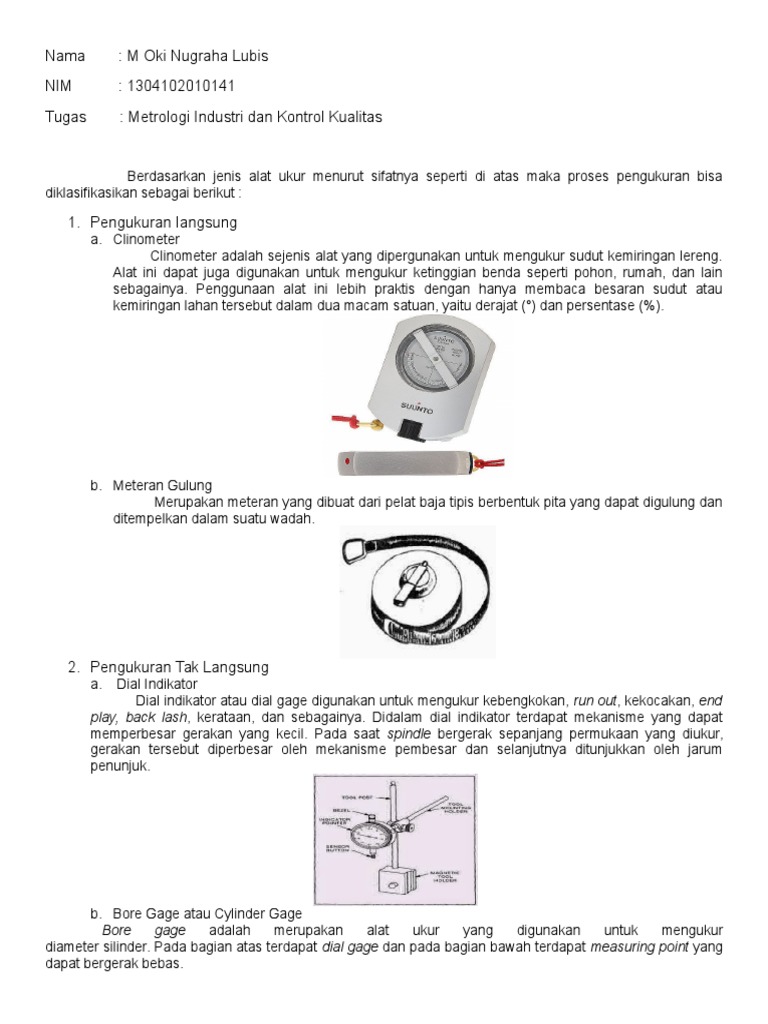 Metrologi Industri Dan Kontrol Kualitas | PDF | Sains & Matematika ...
