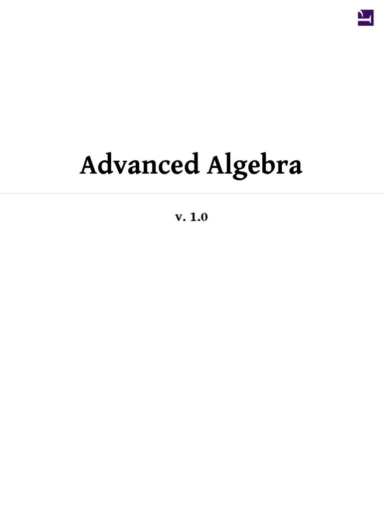 Advanced Algebra Textbook | PDF | Fraction (Mathematics) | Division ...
