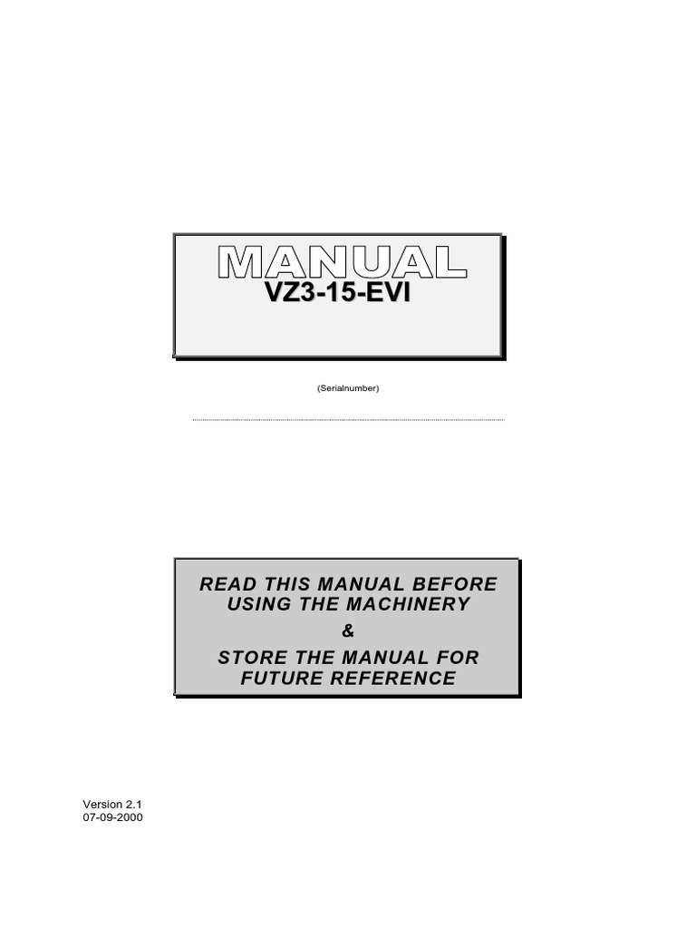 Vz3 Manual | PDF | Electrical Connector | Belt (Mechanical)