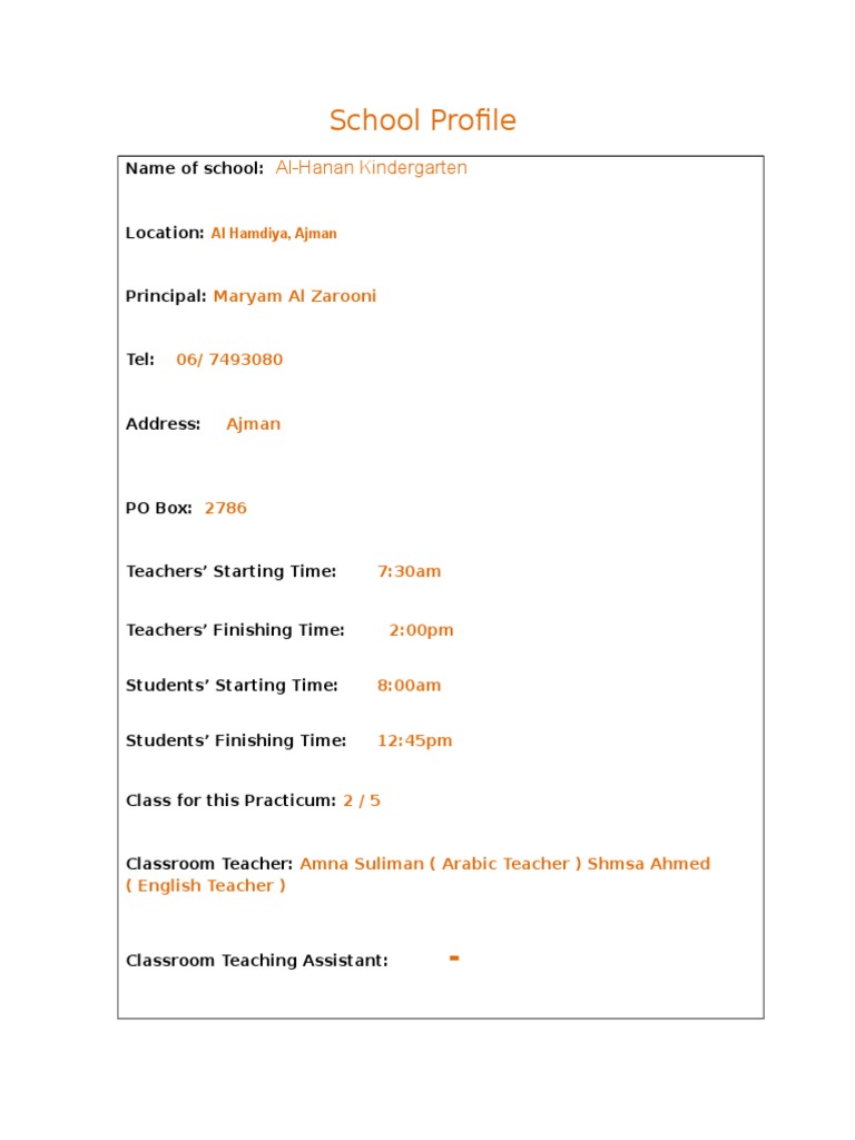 School Profile | PDF