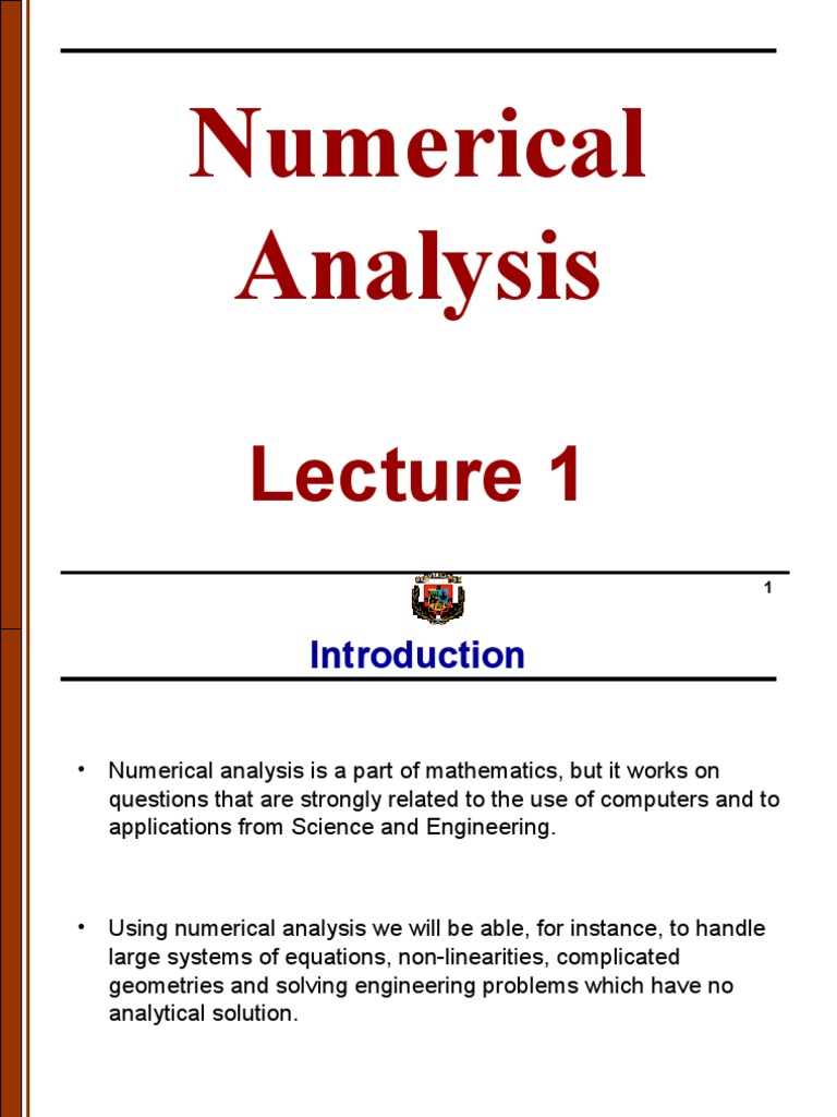 2 Approximations and Rounding Errors | Numerical Analysis | Rounding