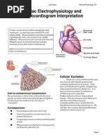 Basic EKG ECG Rhythms Cheatsheet | Electrocardiography | Cardiac ...